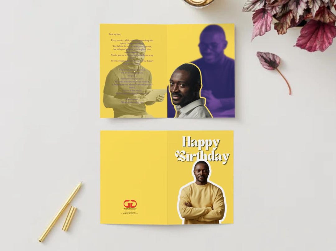 Happy Birthday Card, Custom Picture, Custom Photo Card, Personalised ...