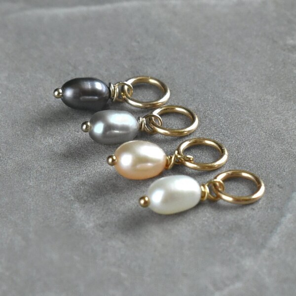 Pearl Charms - Etsy