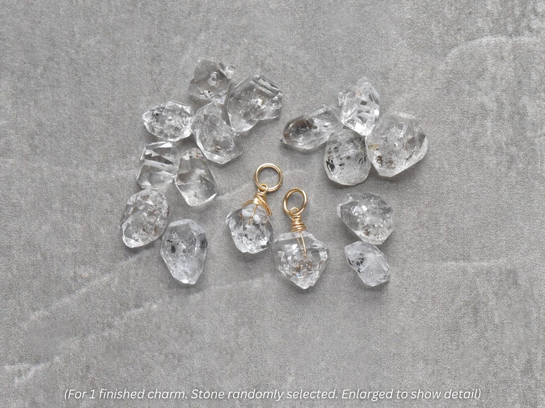 IMPERFECT D - Herkimer Diamond Pendant - Raw Crystal Jewelry Handmade ...