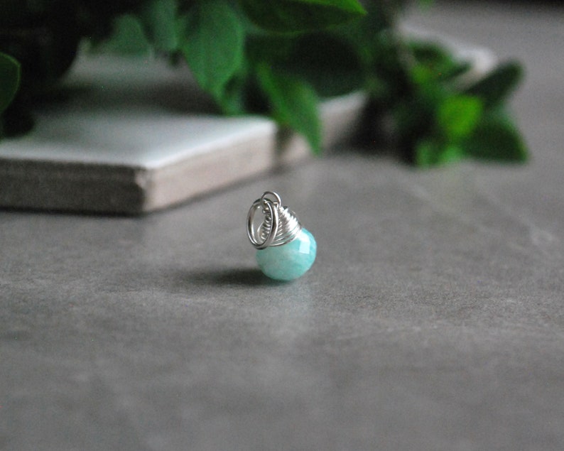 M Mint Green Amazonite Pendant Amazonite Necklace Charms - Etsy