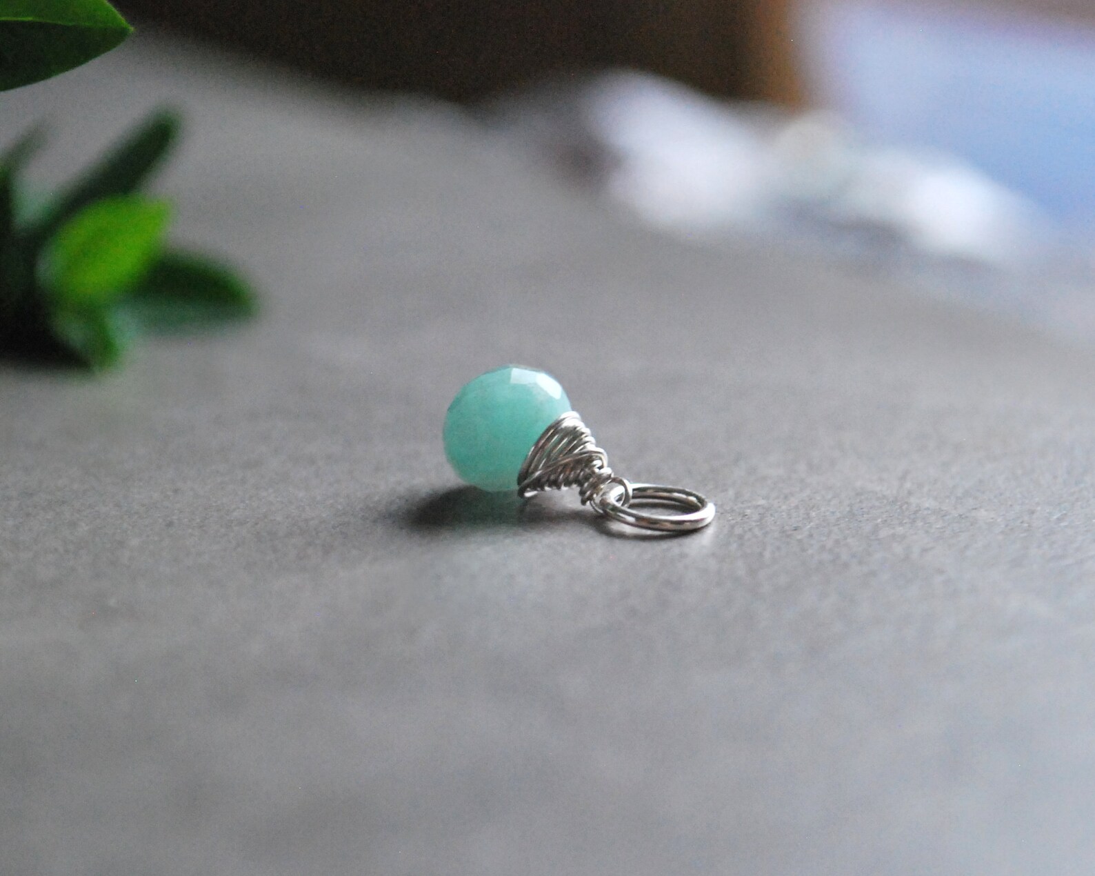 M Mint Green Amazonite Pendant Amazonite Necklace Charms - Etsy