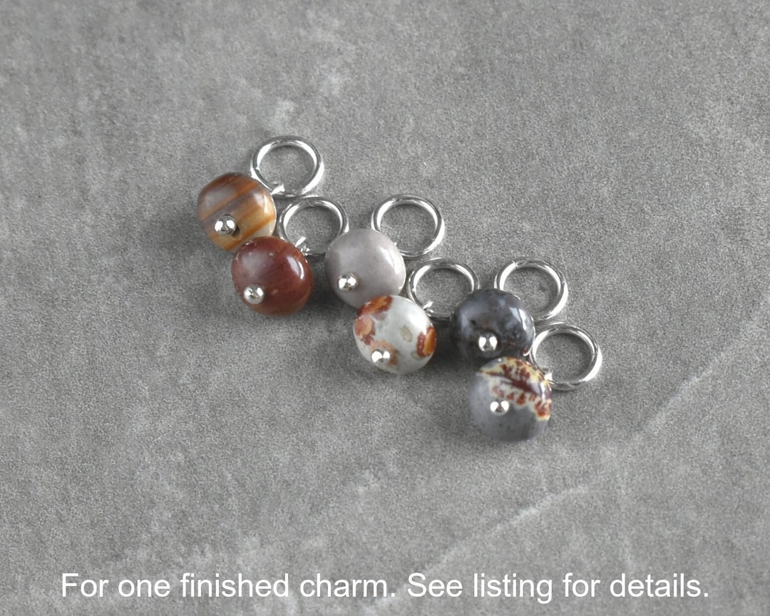 Natural Sonora Dendritic Rhyolite Necklace Charm - Wire Wrapped ...