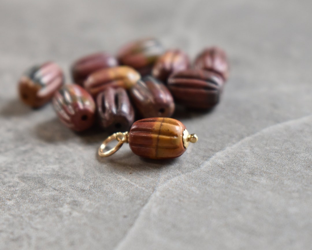 CLEARANCE - VOLCANO - Red Cherry Creek Jasper Necklace Pendant - Carved ...