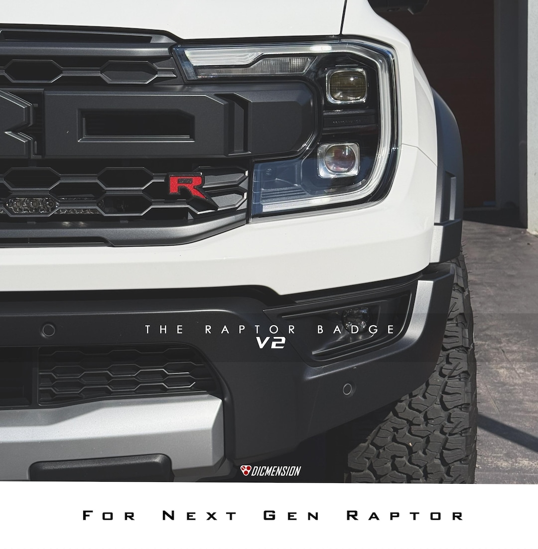 Ford Next-gen Ranger Raptor R Logo 3D Badge (2 Tone Out-trim) - Etsy