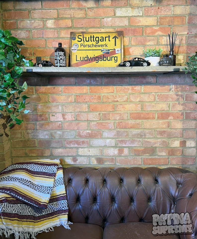 Vintage Stuttgart Street Sign: Real Rust Mancave Garage Wall Art - Etsy