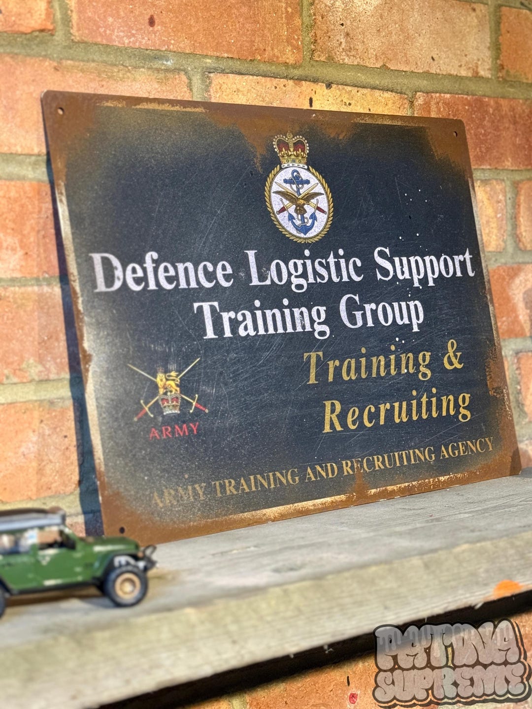 Deepcut Barracks Sign RLC Defense Logistics : Vintage Style Real Rust ...