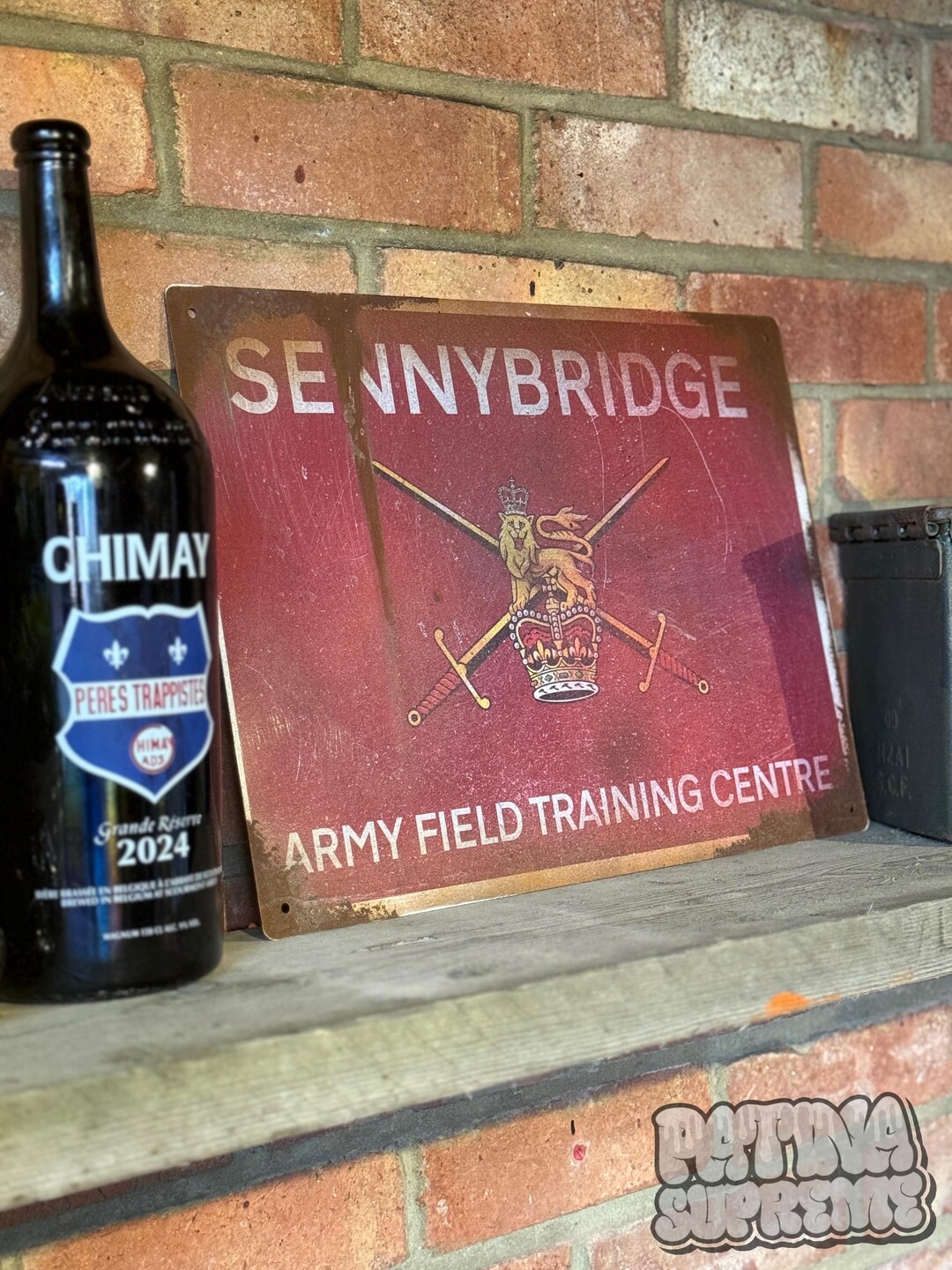 Sennybridge Army Training Centre Sign: Real Rust Vintage Style Metal ...