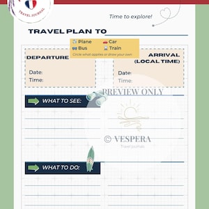 France Travel Journal: Printable Vacation Diary & Planner (A4/A5 PDF ...