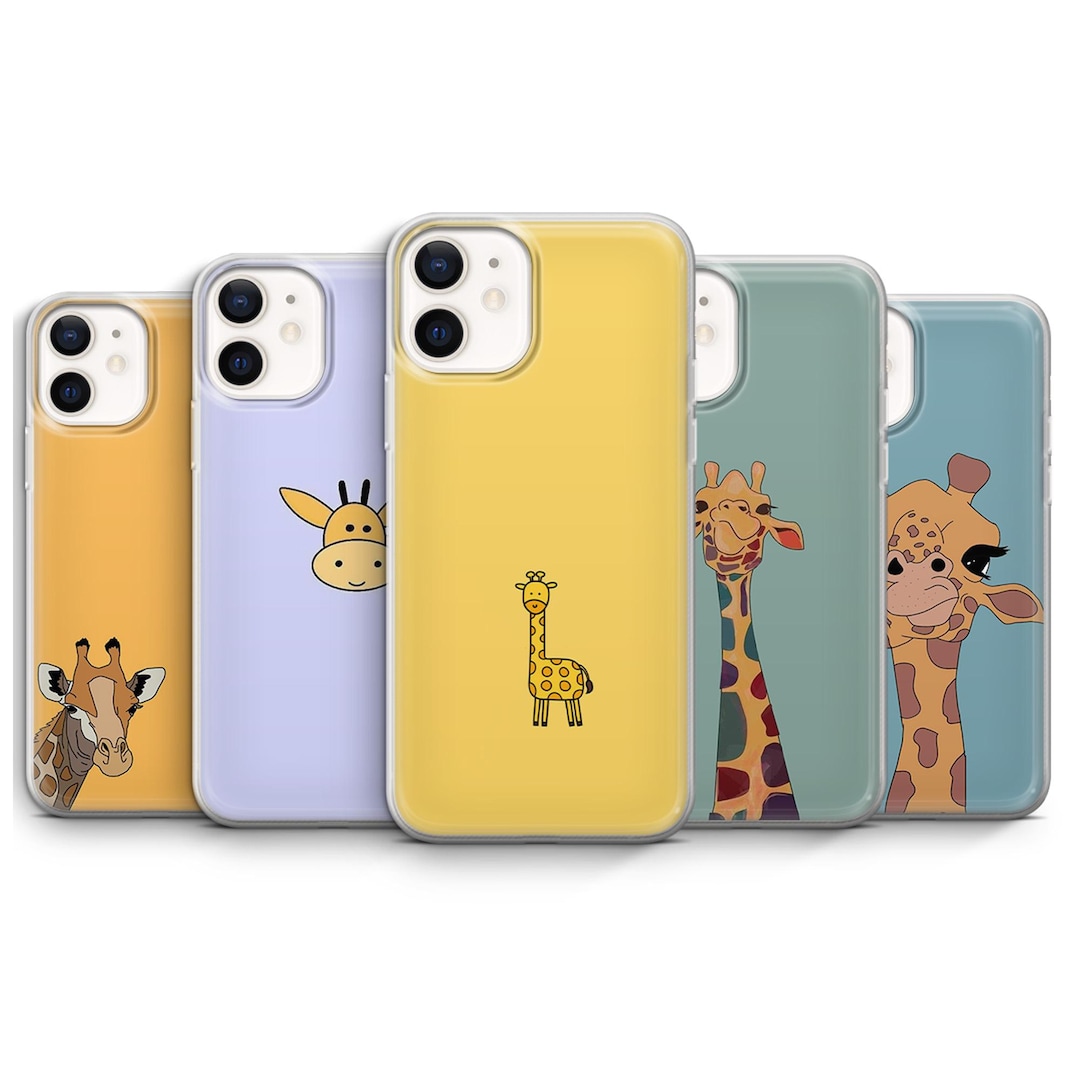 Giraffe Phone Case Cute Zoo Animal Cover for iPhone 17 16 15 14 13 12 ...