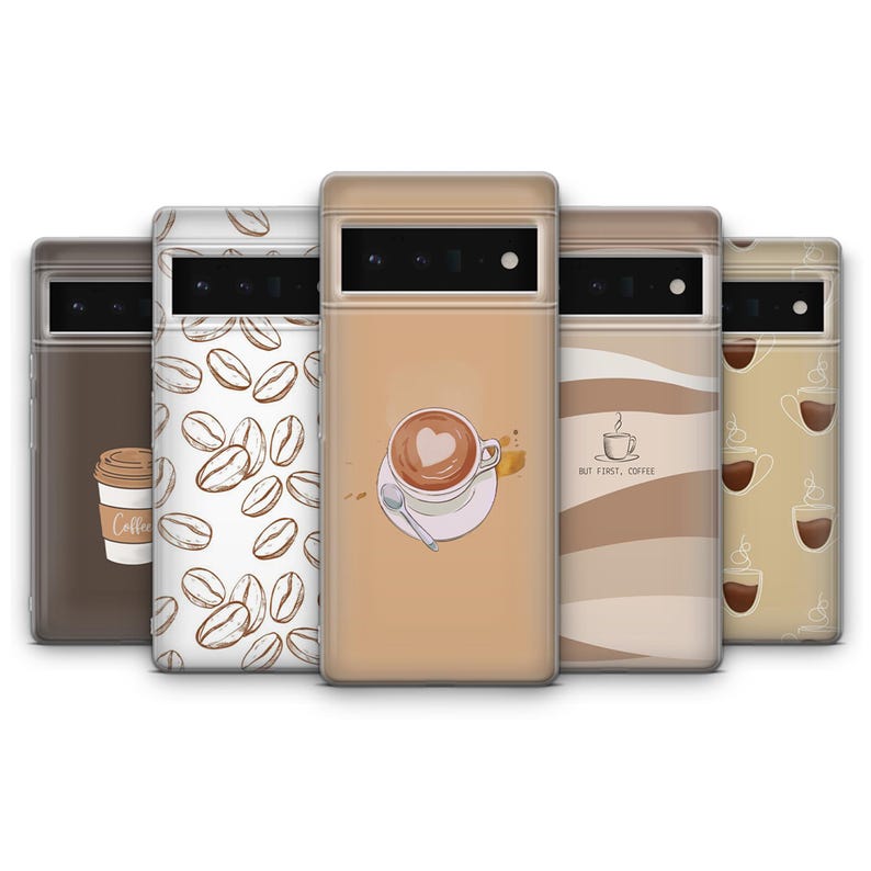 Coffee Lover Phone Case: Caffeine Design, Protective TPU Gel Cover - Etsy