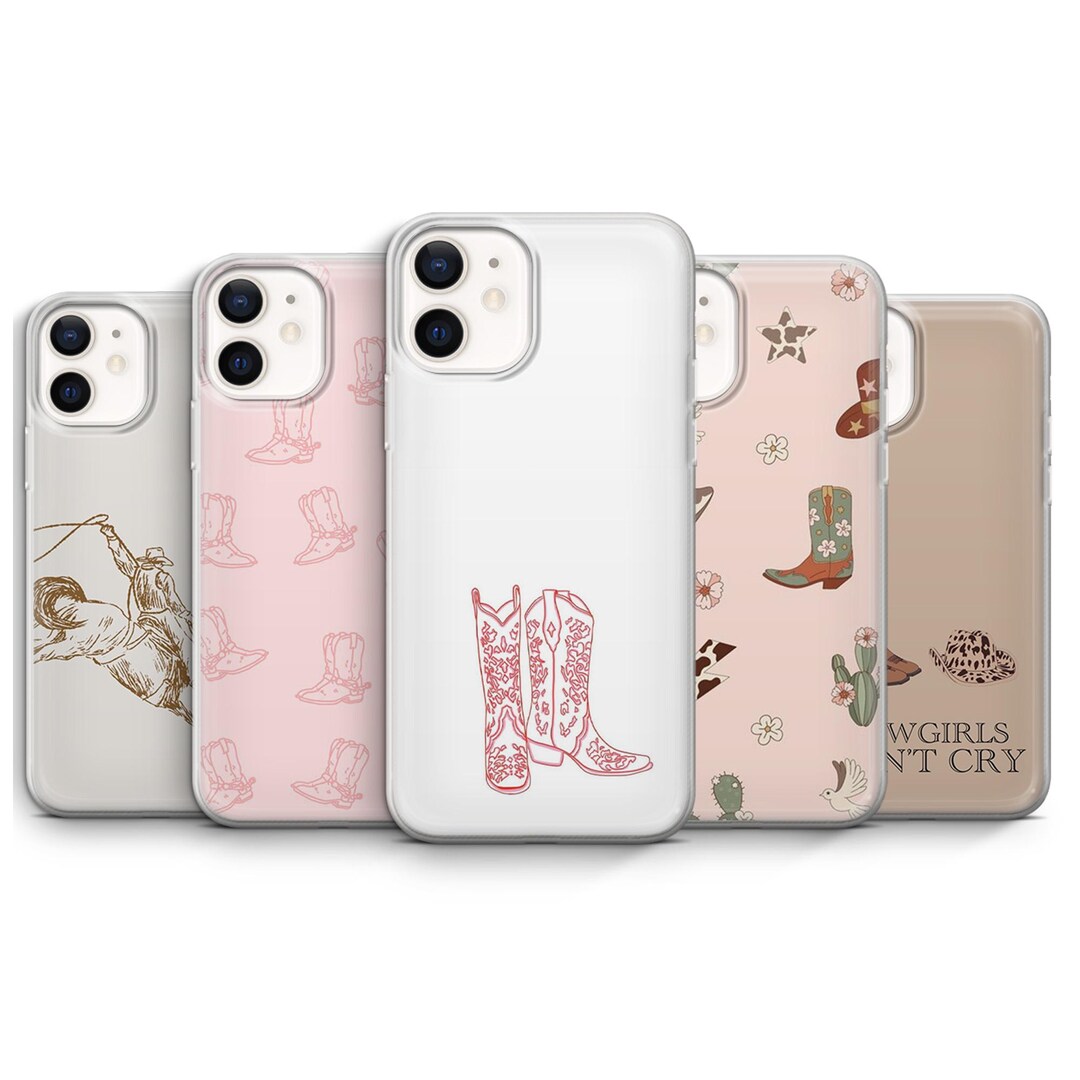 Cowgirl Western Phone Case: Ranch Design, Protective TPU Gel Cover - Etsy