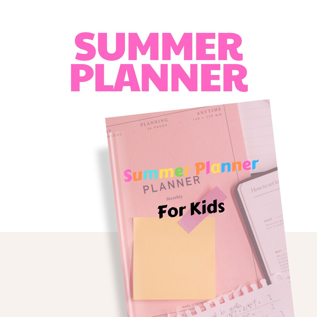 Printable Summer Planner for Kids | Fun Activity & Journal Book | Daily ...