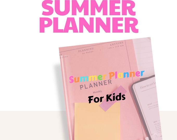 Printable Summer Planner for Kids | Fun Activity & Journal Book | Daily ...