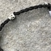 Skull Braid in Hair Wrap Hair Jewelry Charm Black Leather Ties Ponytail ...