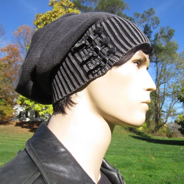 Grunge Beanie - Etsy UK