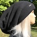 Extra Long Tam Thick Slouch Hat Black or Acid Washed Extra Long ...