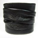 Twisted Black Leather Cuff Wrap Wristband Mens Ladies Soft | Etsy
