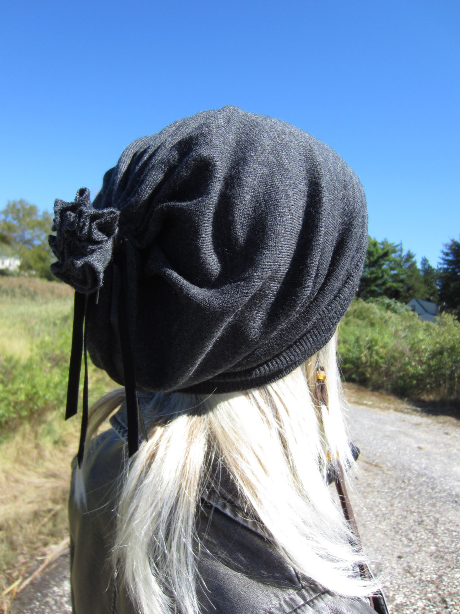 Wool Hat, Men's Italian Merino Wool Basic Charcoal Gray or Black Hat ...