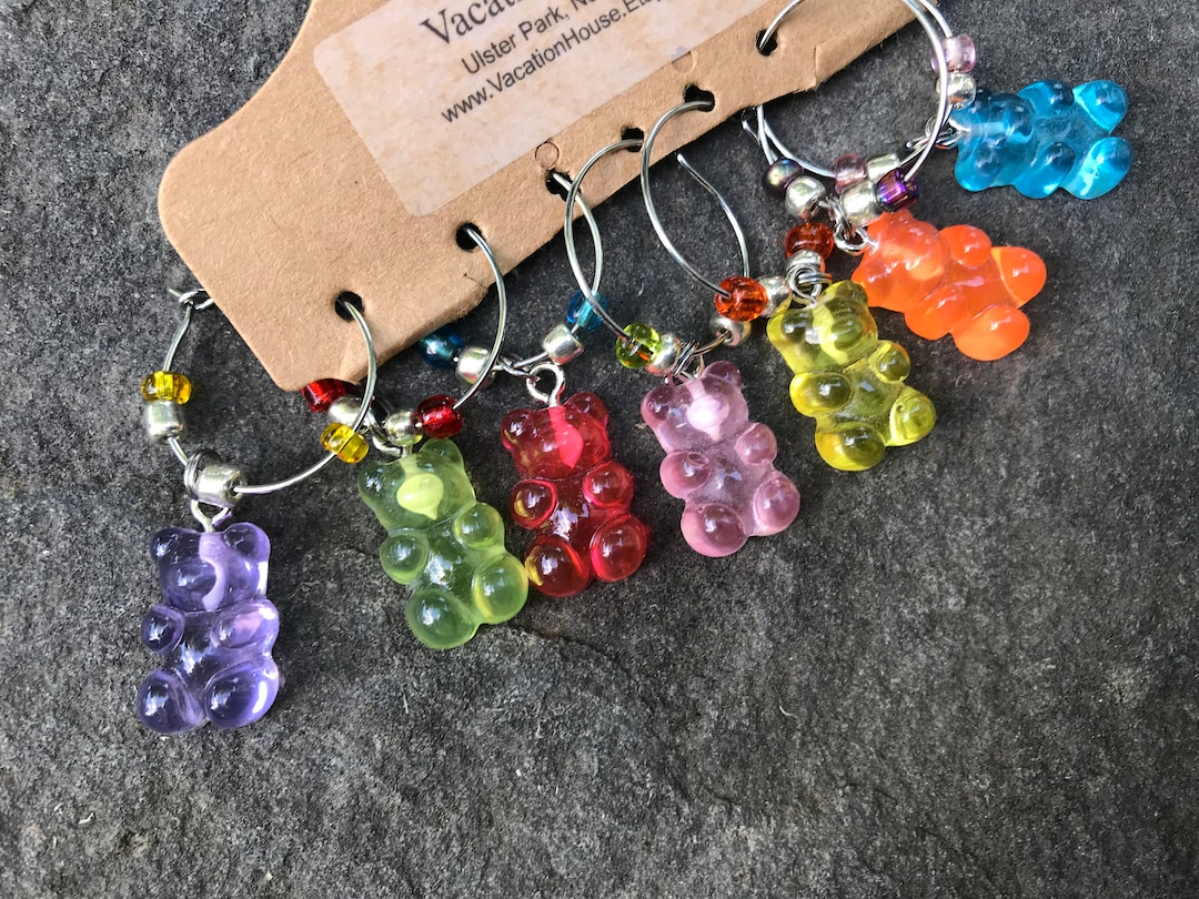 Gummy Bear Braid Charms Dread Rings Hair Jewelry Braid in Wrap Silver ...