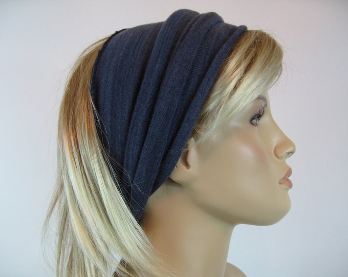 Wide Headband Hair WRAP Dread Wrap Hair Band Turban Blue - Etsy