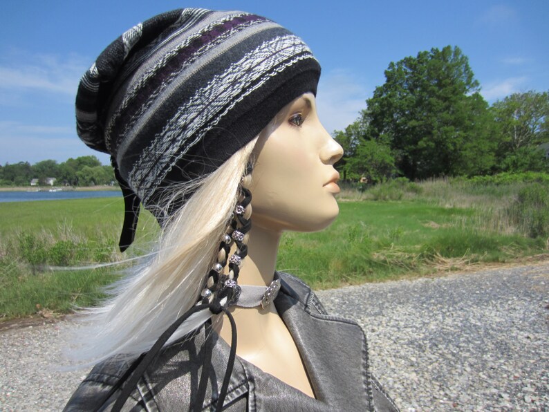 Cool Hats Slouchy Beanie Fair Isle Knit BOHO Clothing - Etsy