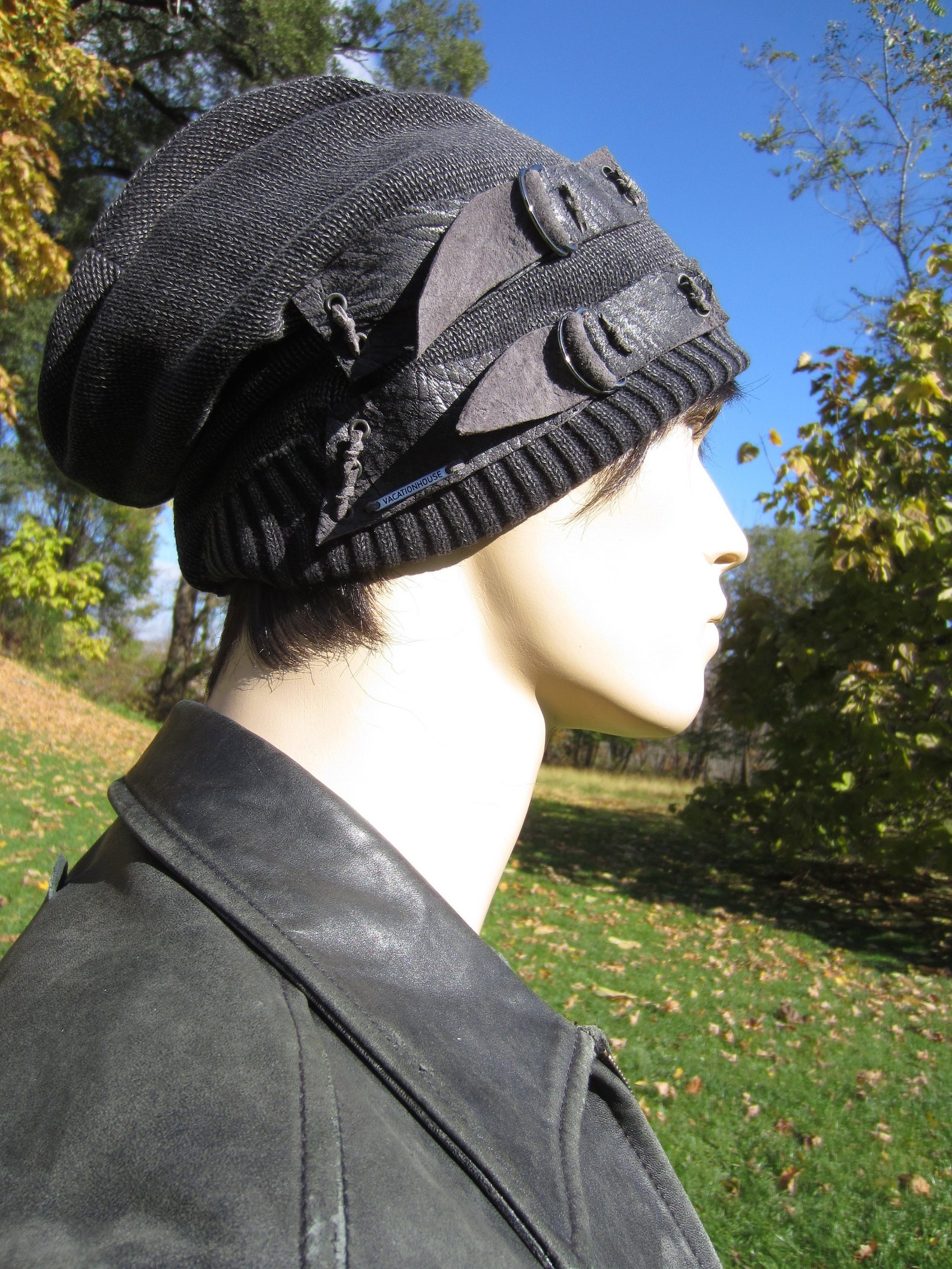 Men's Post Apocalyptic Reworked Clothing Slouchy Beanie - Etsy