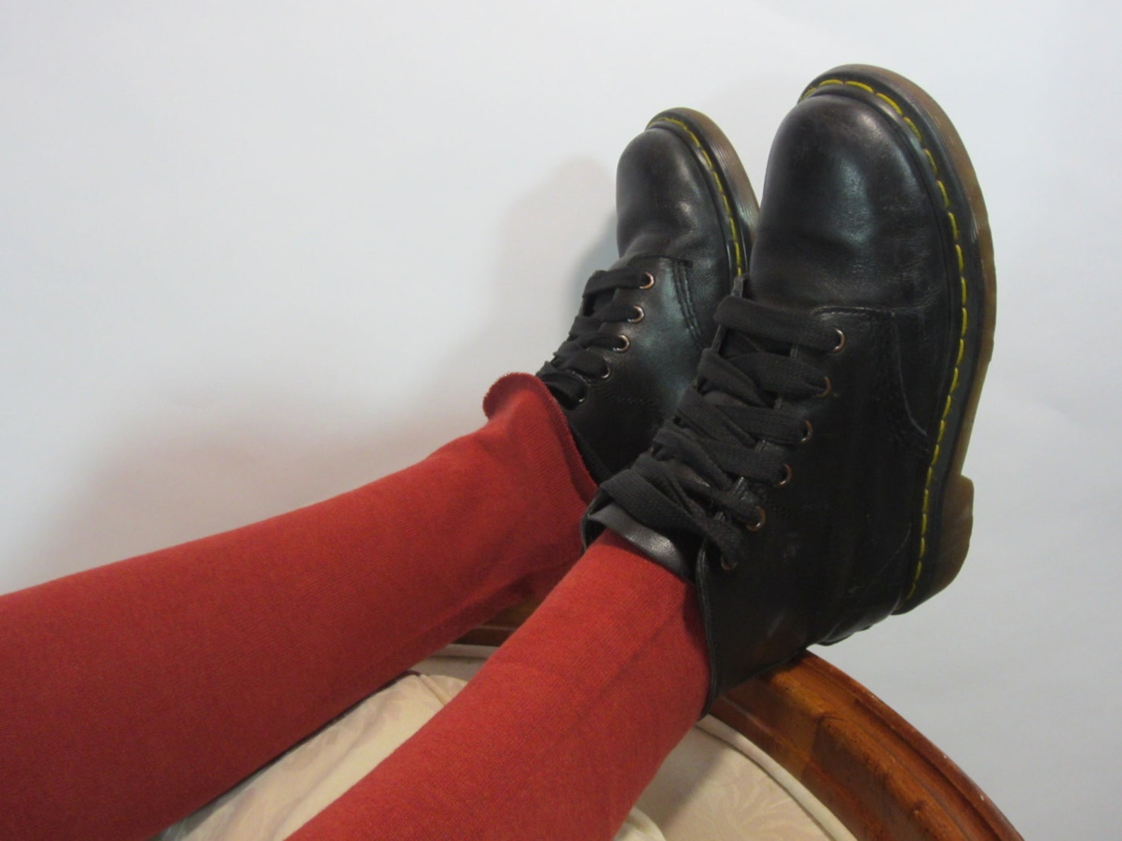 Over the Knee Socks Rust Thigh Highs Knit Boot Sock Orange Red - Etsy