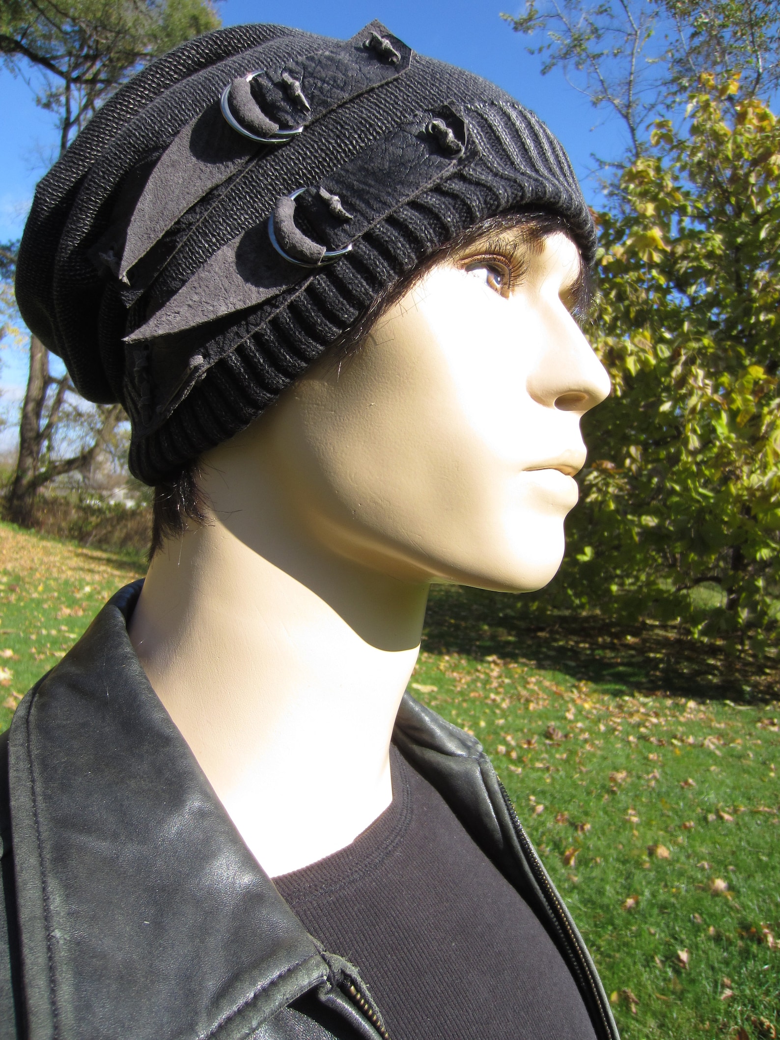 Men's Post Apocalyptic Reworked Clothing Slouchy Beanie - Etsy