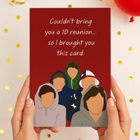 Funny 1D Reunion Birthday Card | Printable Template (canva) - Etsy