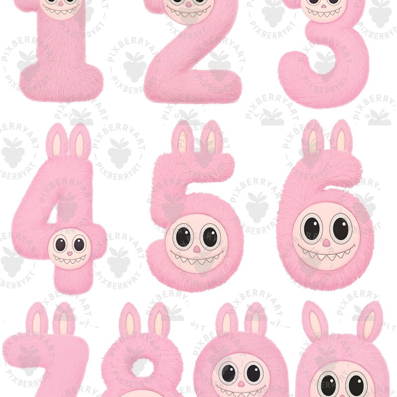 Labubu number font - Etsy.de