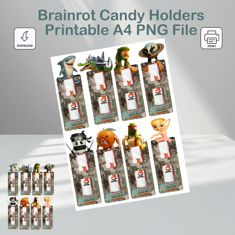 Papercraft la grande combination brainrot - Etsy México