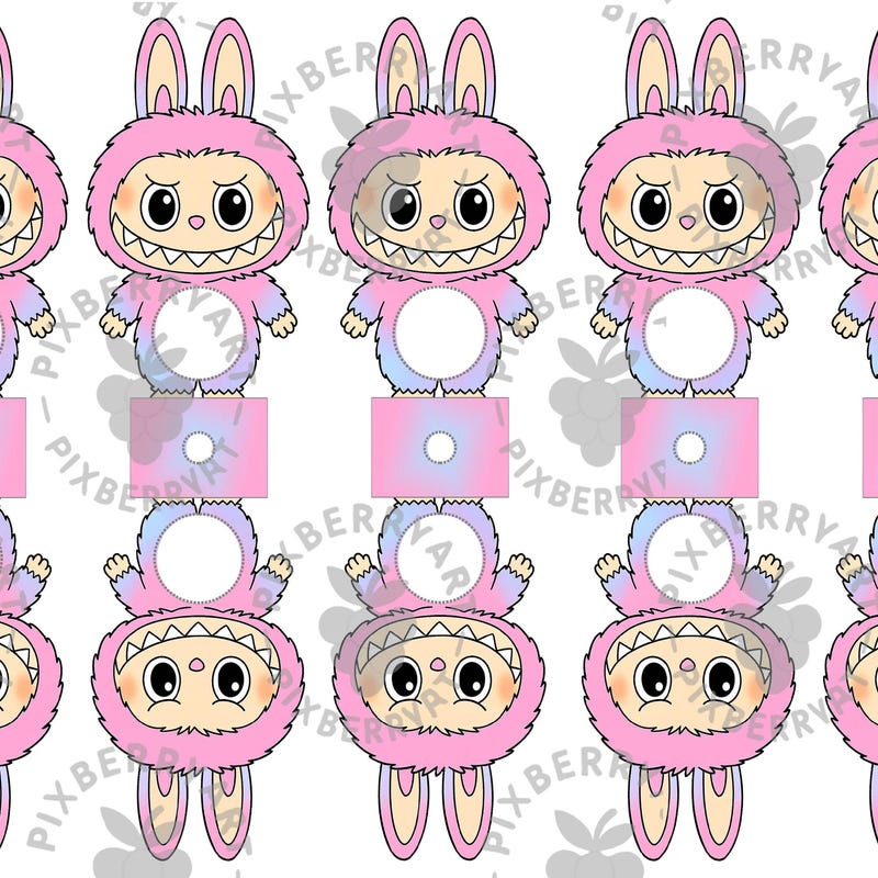Labubu Party Box Template - Etsy