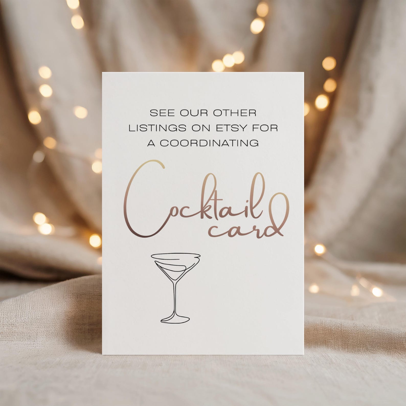 Holiday French 75 Mocktail Recipe Card | Christmas Mocktail (digital ...