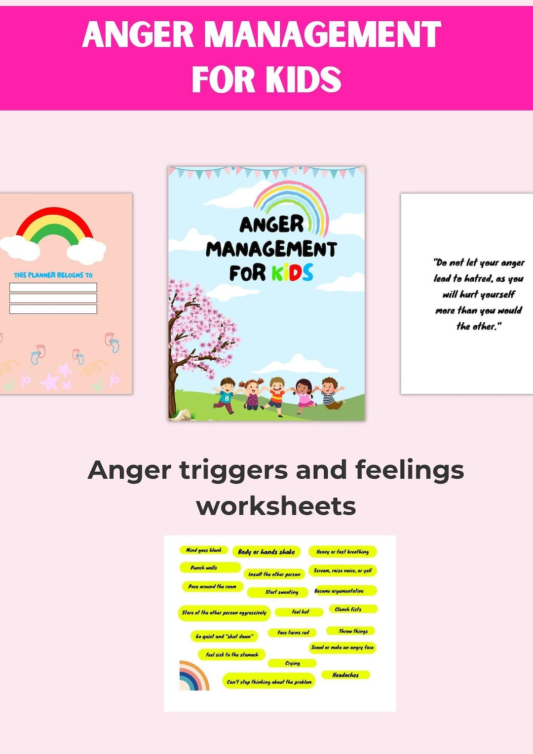 Kids Anger Management Toolkit, Calm Down Corner (PDF) - Etsy