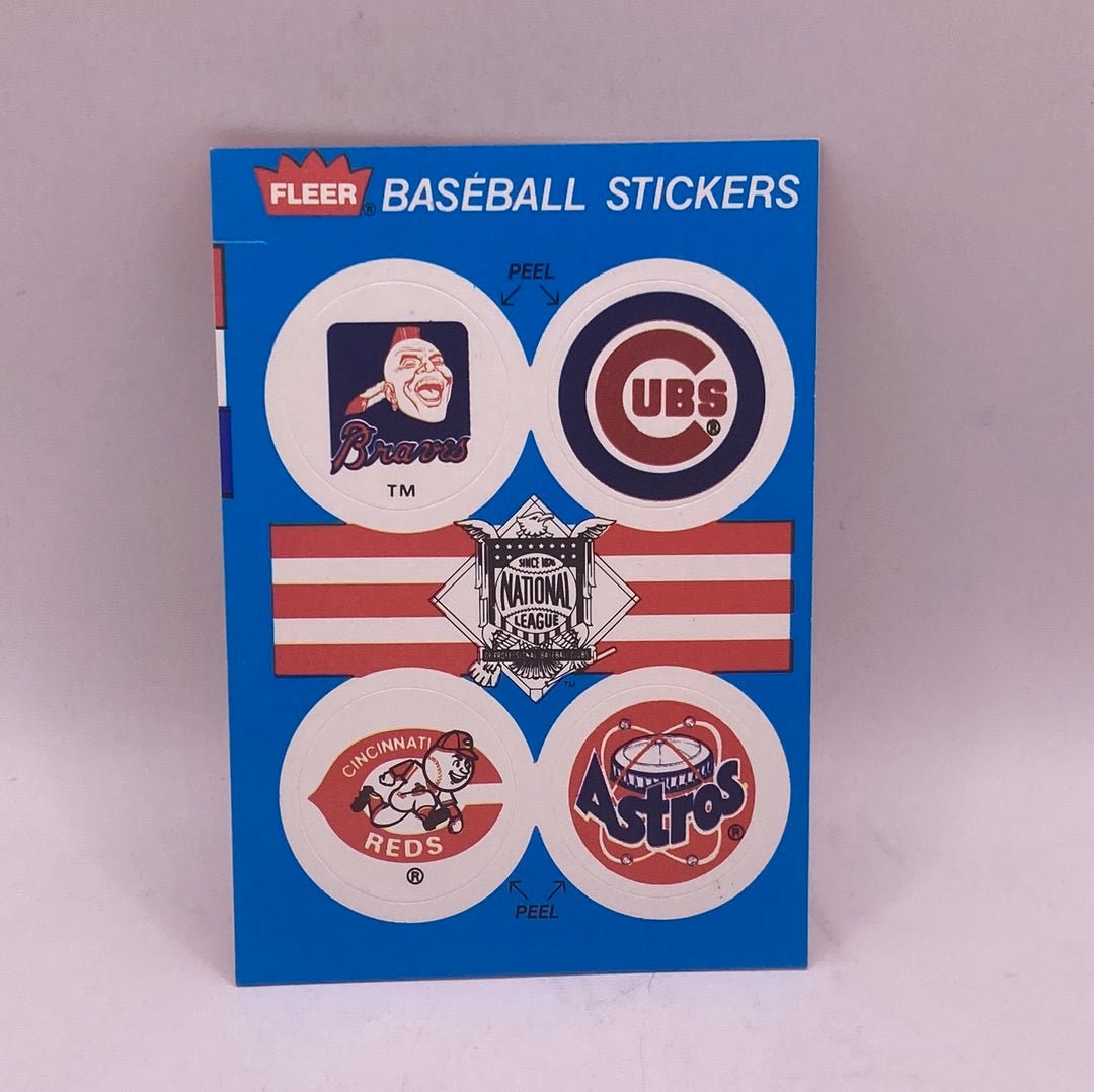Fleer Baseball Sticker Sports Card - Etsy