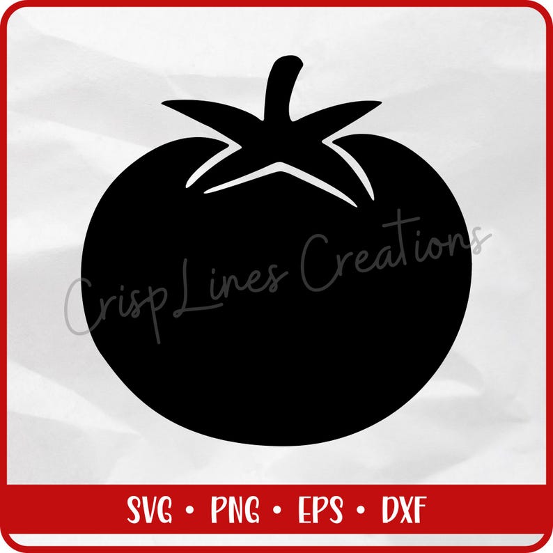 Tomato SVG | Organic Vegetable Cut File for Cricut | Farm Market Label ...
