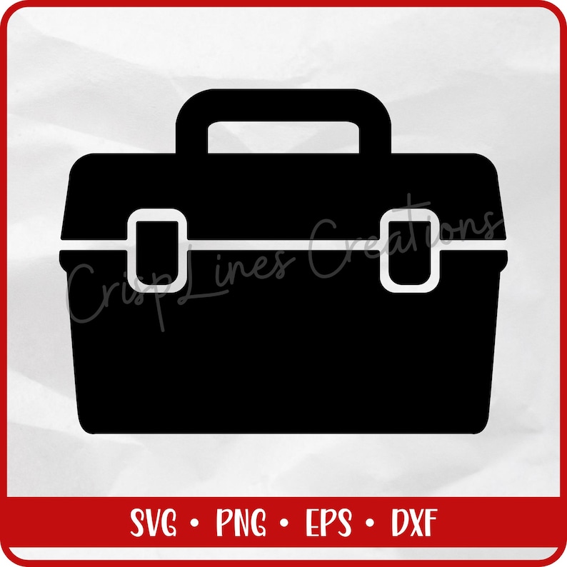 Toolbox SVG Cut File for Dad Gifts – Mechanic Silhouette for Cricut ...