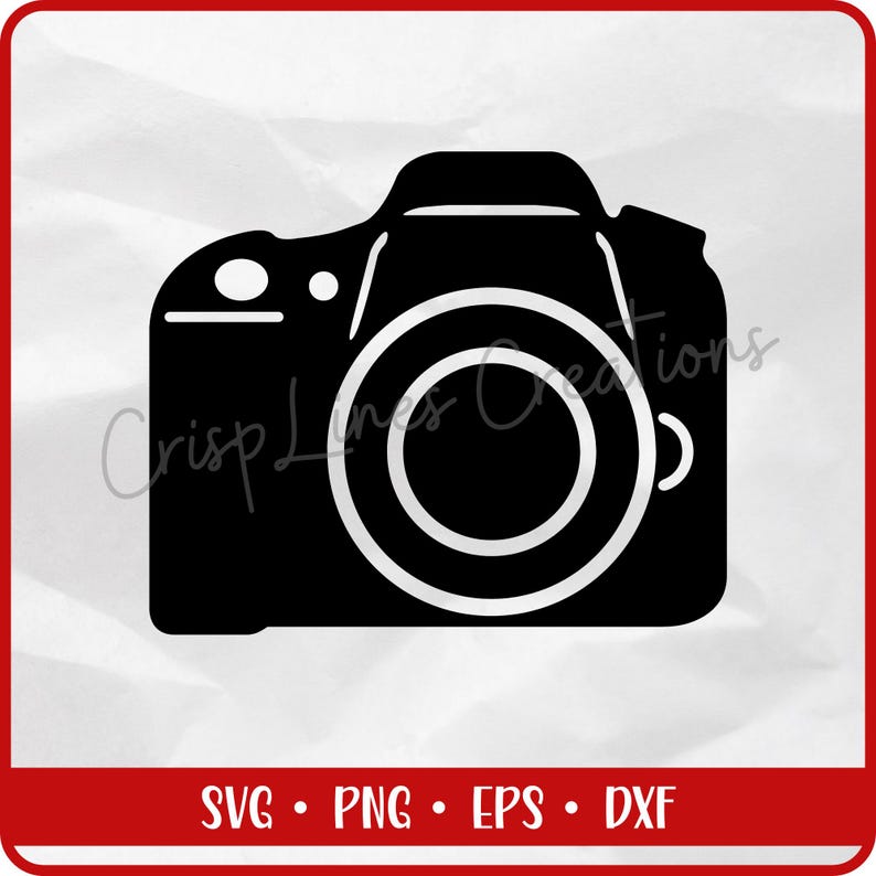 DSLR Camera SVG Cut File – Photographer Icon for Cricut, Minimal ...