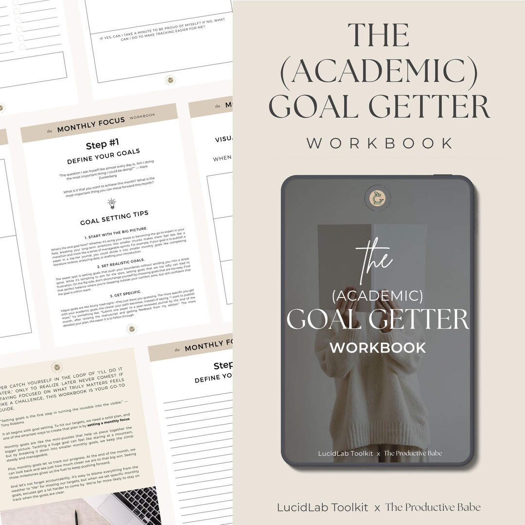 Academic Goal Getter Workbook: Self-empowerment, Self-confidence ...
