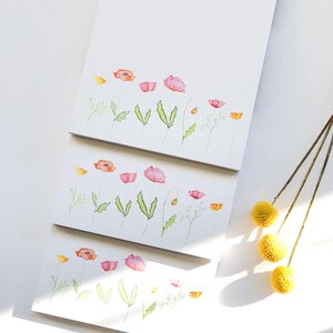 Notepad - Poppies in Spring 5x7 Notepad - Etsy