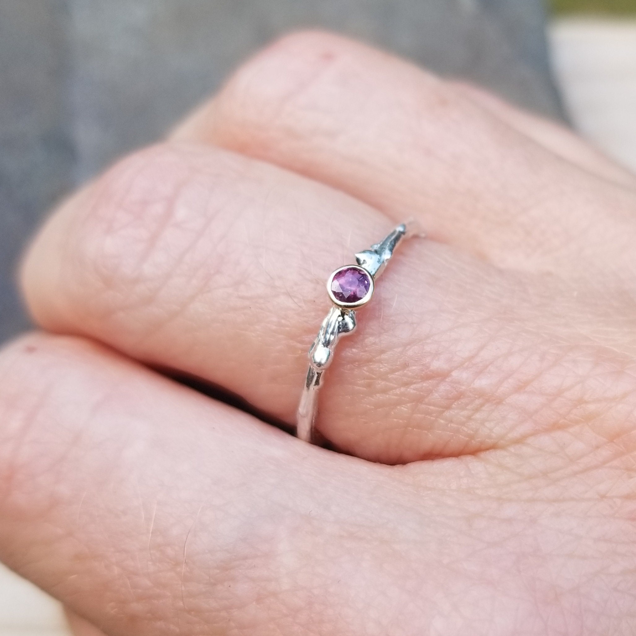 Natural Peridot Ring Genuine Peridot Rings 14K Gold August | Etsy