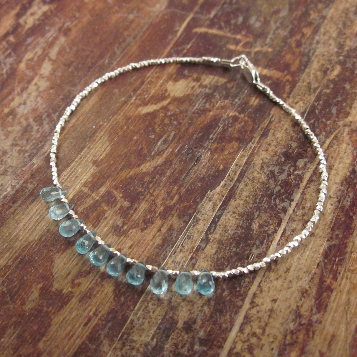 Blue Apatite Bracelet Apatite Bracelets Beaded Bracelets | Etsy