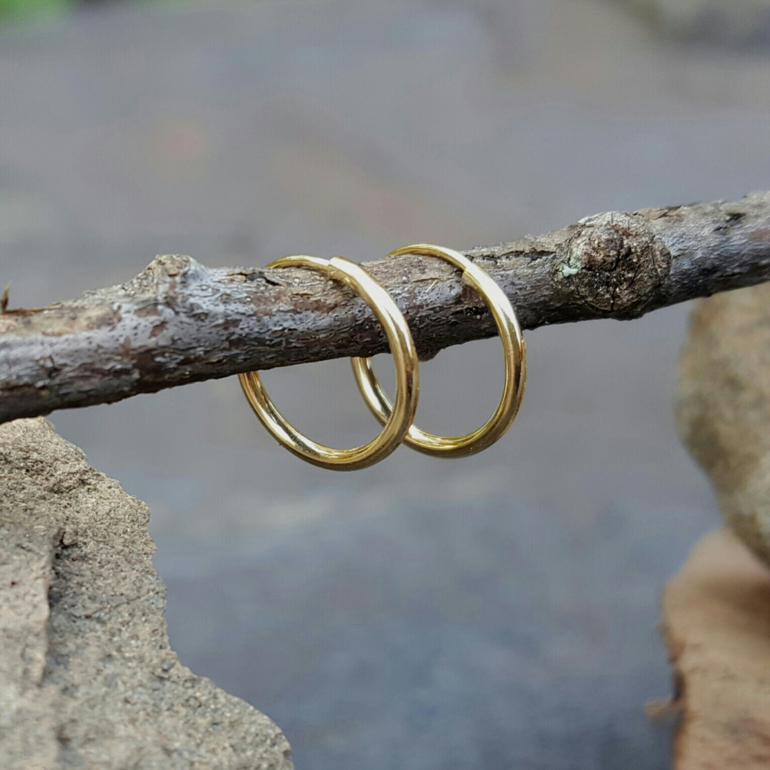 Tiny Gold Hoops White Gold Hoops Hoop Earrings 14K Hoops Small - Etsy