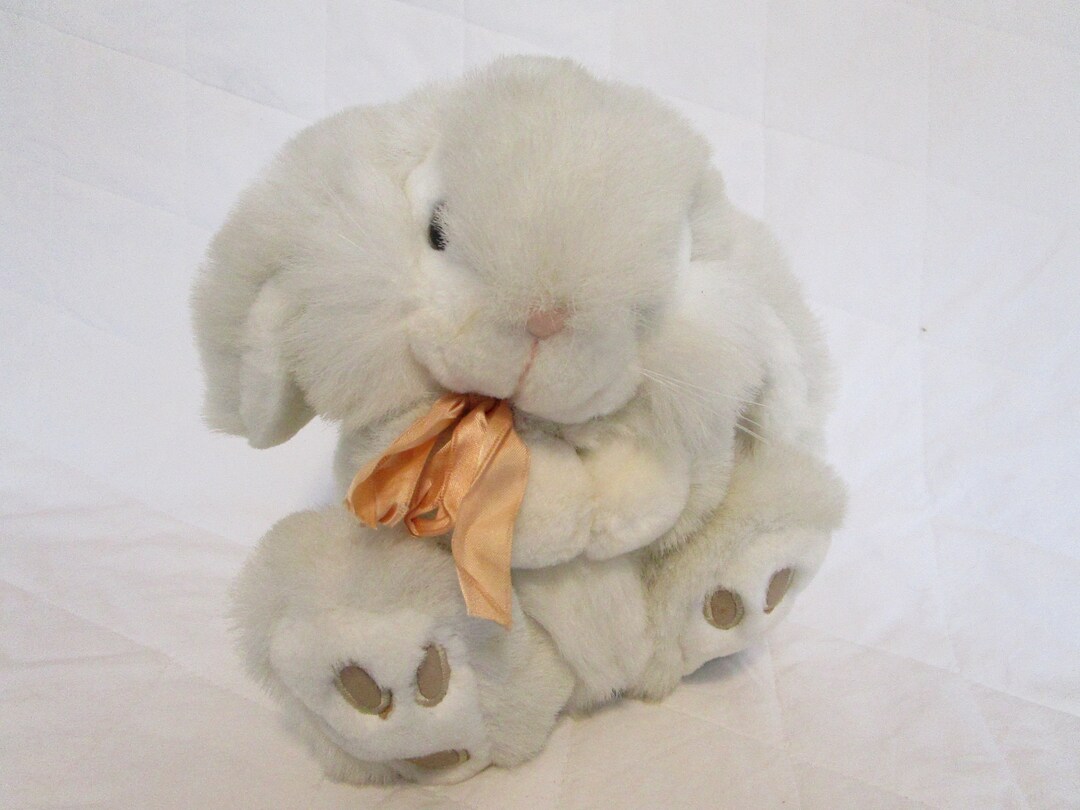 Keel Patchfoot 10 White Rabbit, 1980's Bunny - Etsy