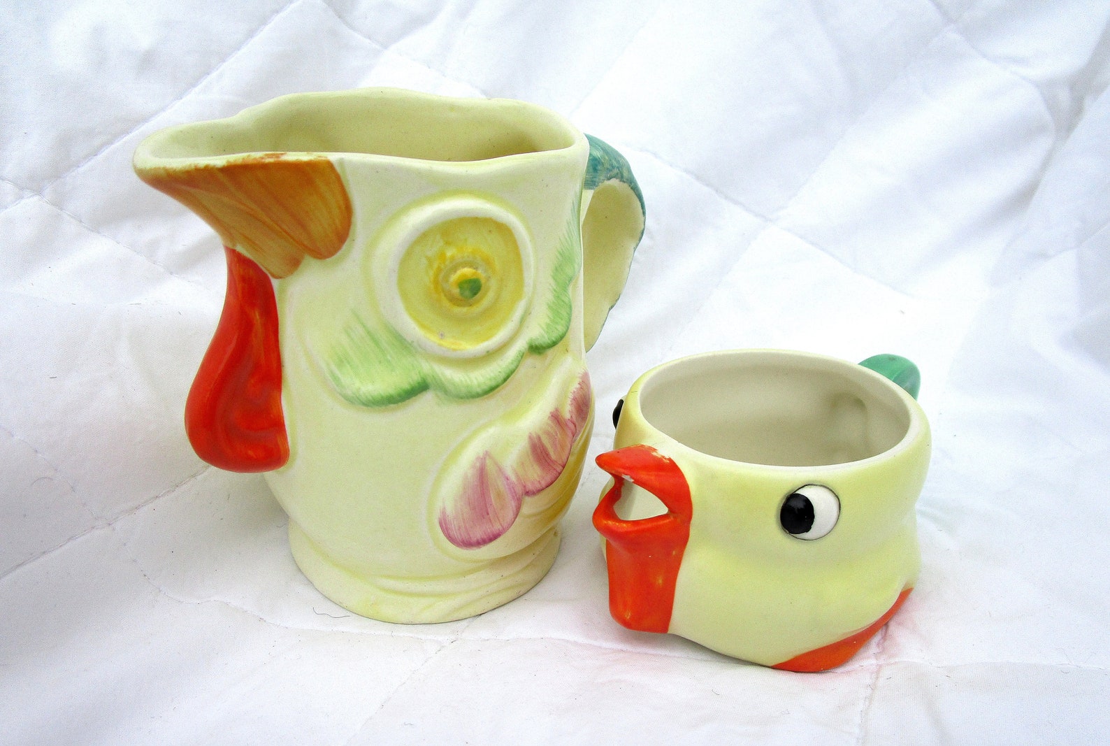 Rooster Milk Jugs Chicken Creamer Cockerel Pitcher Choose - Etsy
