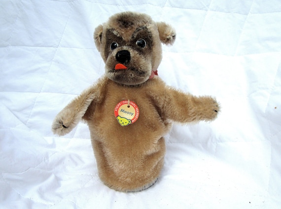 Steiff Mopsy Puppet Mohair Pug Dog Hand Puppet | Etsy