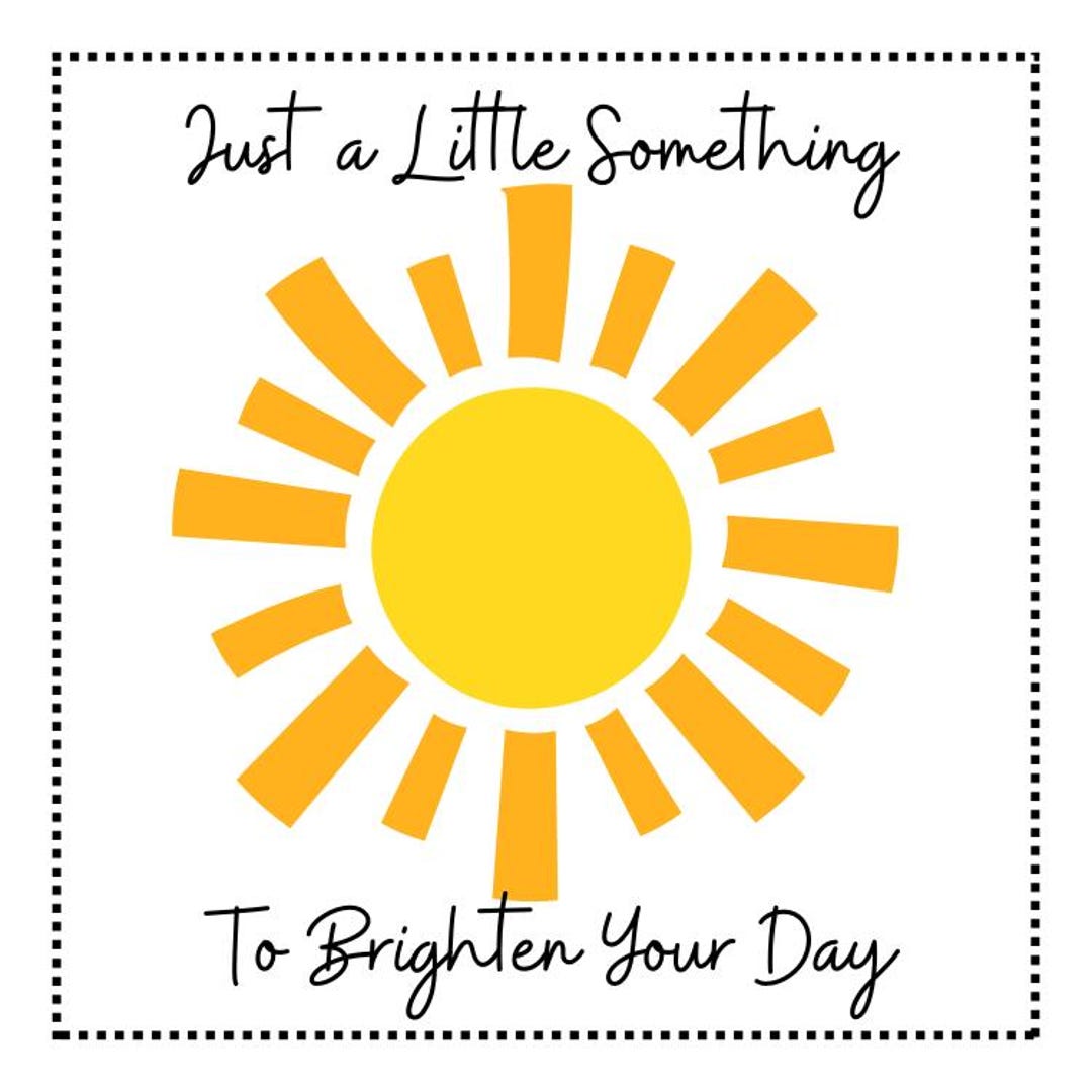 Sunshine Gift Tag: Printable Favor Tag (PDF Download) - Etsy