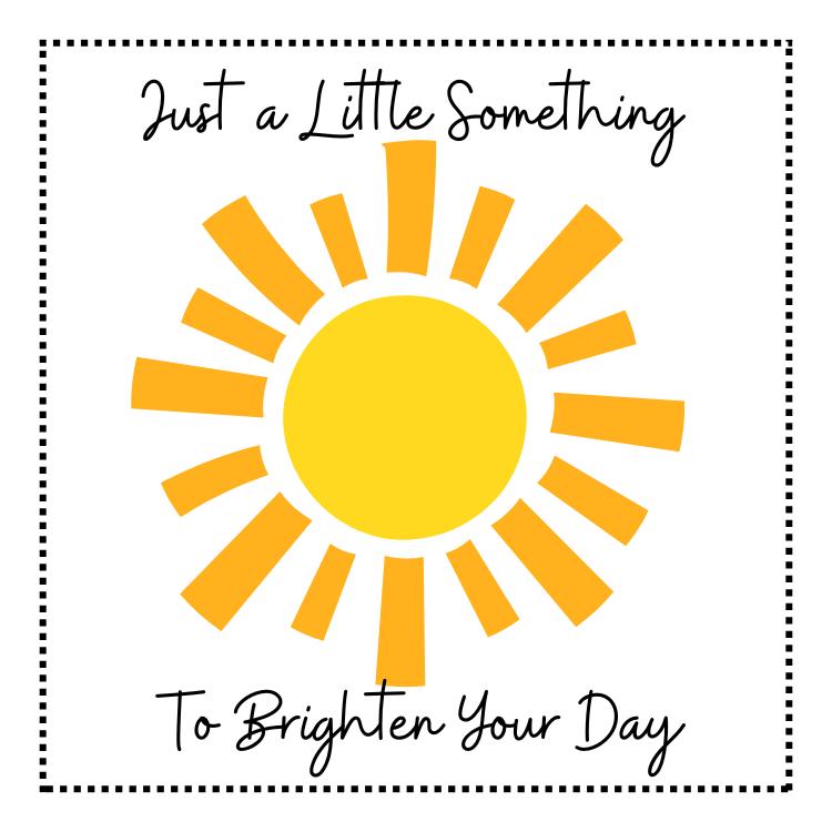 Sunshine Gift Tag: Printable Favor Tag (PDF Download) - Etsy