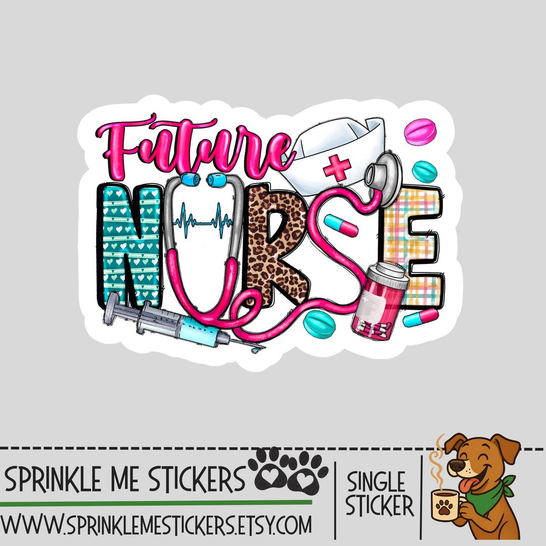 Future Nurse Sticker-laptop Decal - Etsy