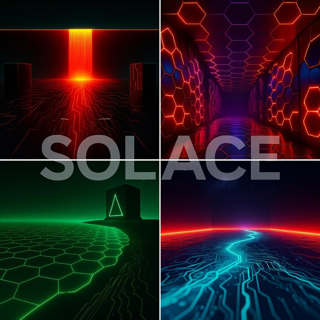 15 Cyberpunk Neon Backgrounds – Glowing HUD, Grid & Circuit Textures ...